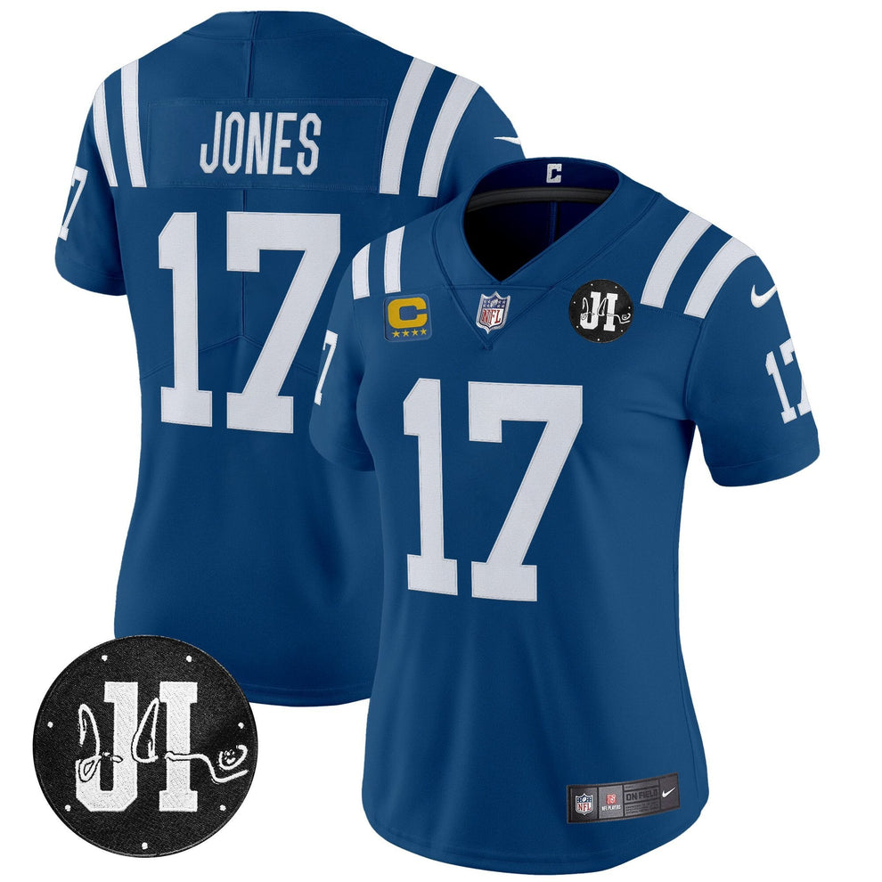 Women's Indianapolis Colts 2025 Jim Irsay Patch Vapor Limited Jersey ...